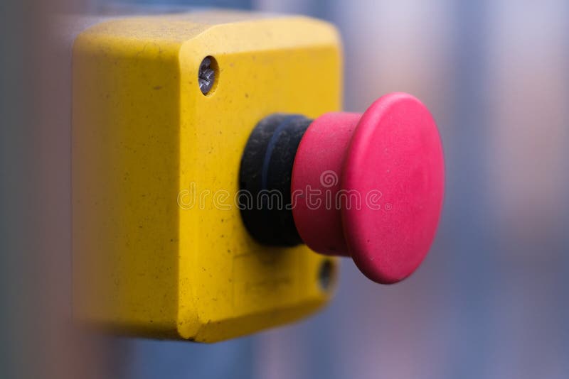 Emergency stop button stock photo. Image of button, safety - 360153444