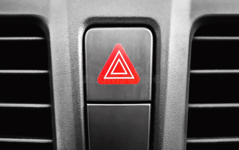 Emergency Stop Button in the Passenger Compartment Stock Image - Image ...