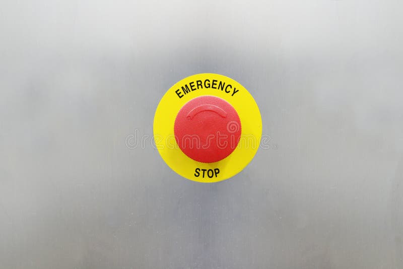 Emergency stop button stock photo. Image of power, emergency - 45912896