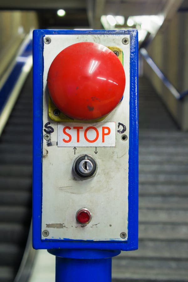 Red emergency stop button stock photo. Image of emergency - 29995950