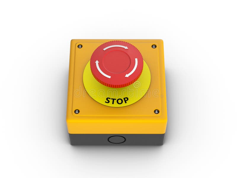 Red Emergency Stop Button Machine Safety Stock Illustrations – 132 Red ...