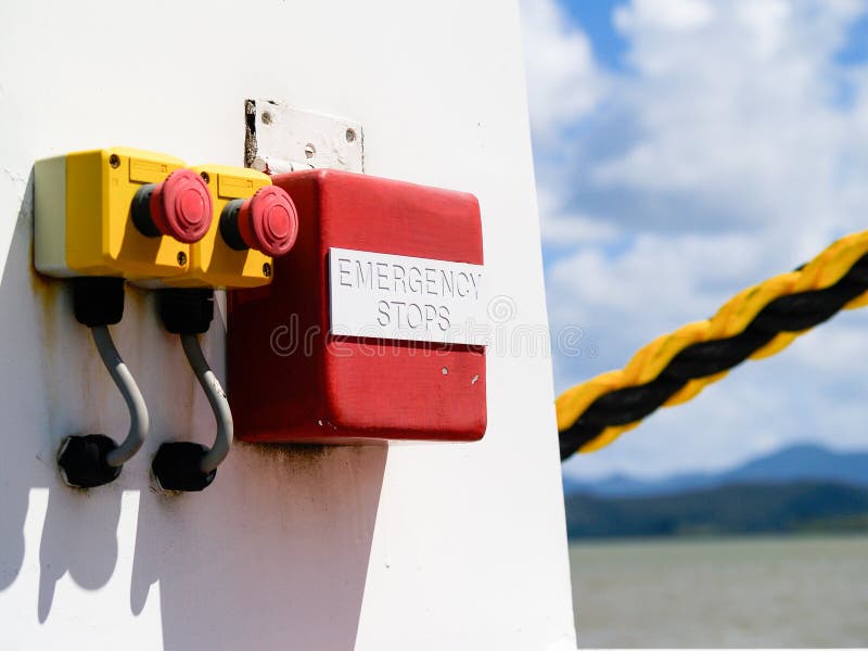 Emergency Stop Buttons and System Stock Photo - Image of north, public ...