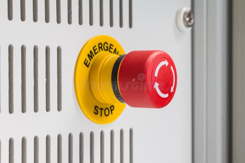 Emergency stop stock image. Image of machine, protect - 39095801