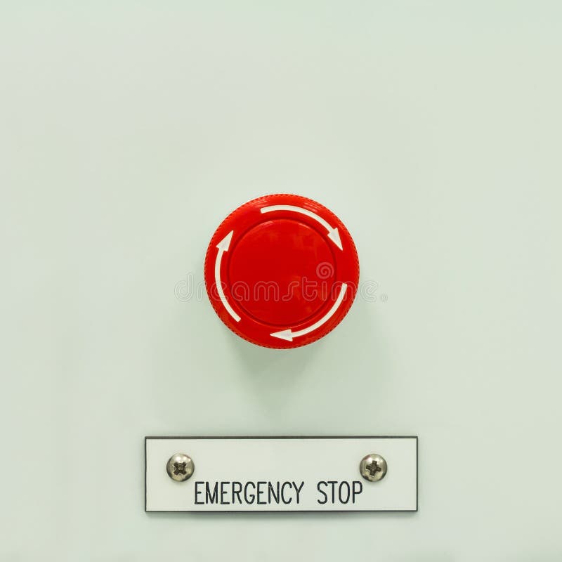Emergency stop stock image. Image of control, equipment - 64605643
