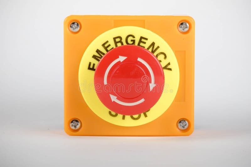 Emergency Stop Concept stock image. Image of signal - 172580861
