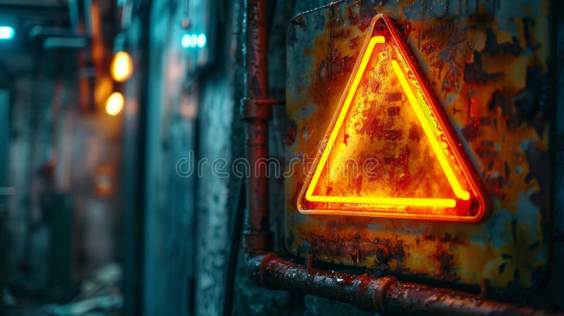 Emergency Warning Sign Question Mark on Rusty Surface Stock Photo ...