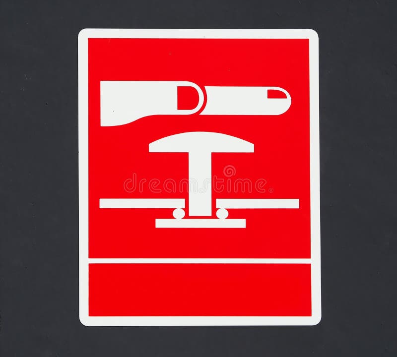 Stop Push Button Red Color on Isolated Background Stock Image - Image ...