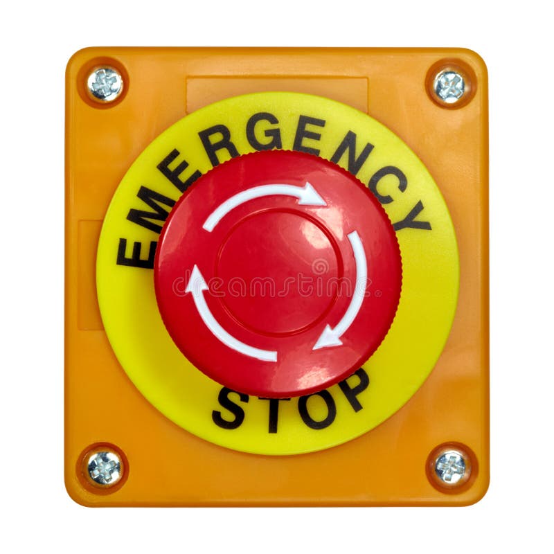Emergency stop stock image. Image of turn, symbol, emergency - 183158633