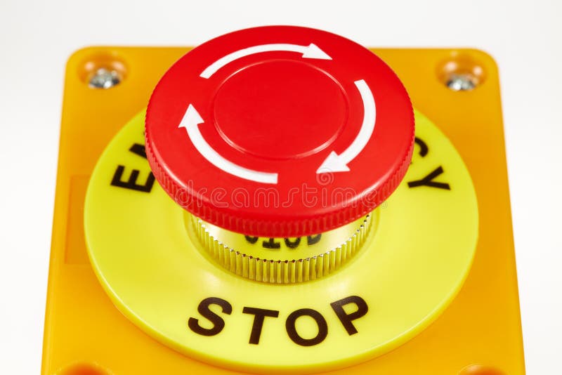 EMERGENCY STOP stock image. Image of turn, symbol, emergency - 183158633