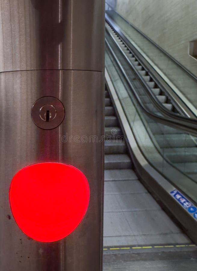 Emergency stop red light stock image. Image of alert - 301423331