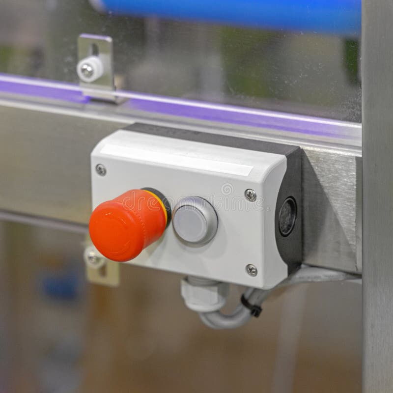 Emergency Stop Release Button Stock Image - Image of external, control ...