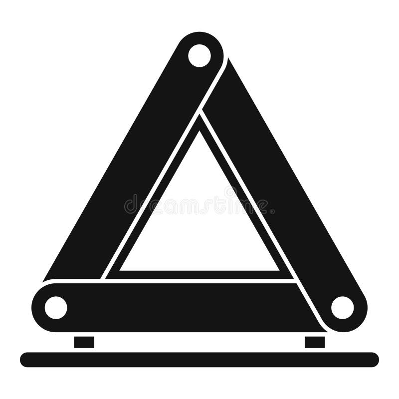 Emergency Stop Sign is Folded for Storage in Car Trunk Stock Vector ...