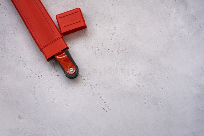 Emergency Stop Sign Folded, Traffic Reflector Auto Stock Image - Image ...