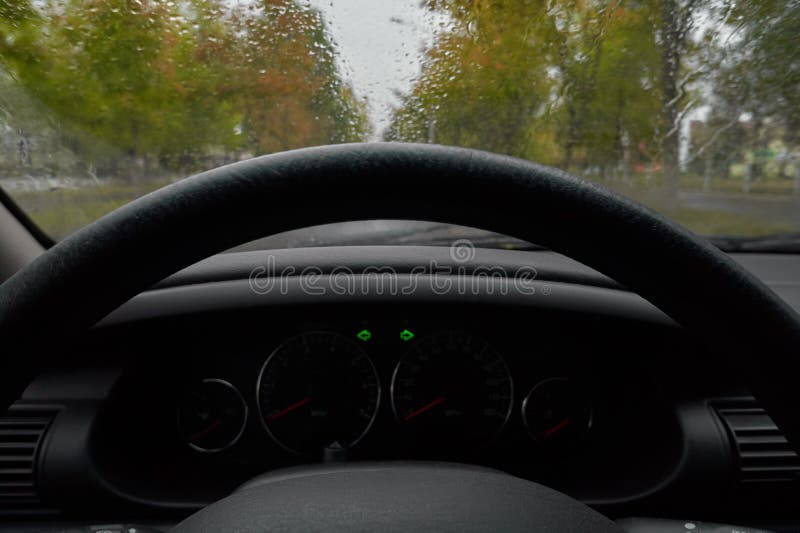 Emergency Stop Signal on the Instrument Panel Stock Image - Image of ...