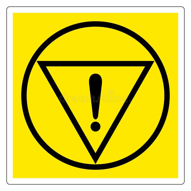 Emergency Stop Push Button Symbol Sign,Vector Illustration, Isolate on ...