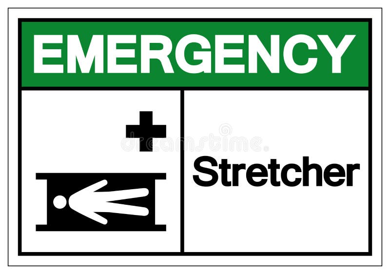 Emergency Stretcher Symbol Sign, Vector Illustration, Isolate on White ...