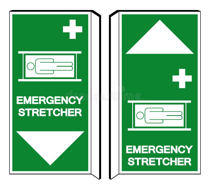 Emergency Stretcher Symbol Sign, Vector Illustration, Isolate on White ...