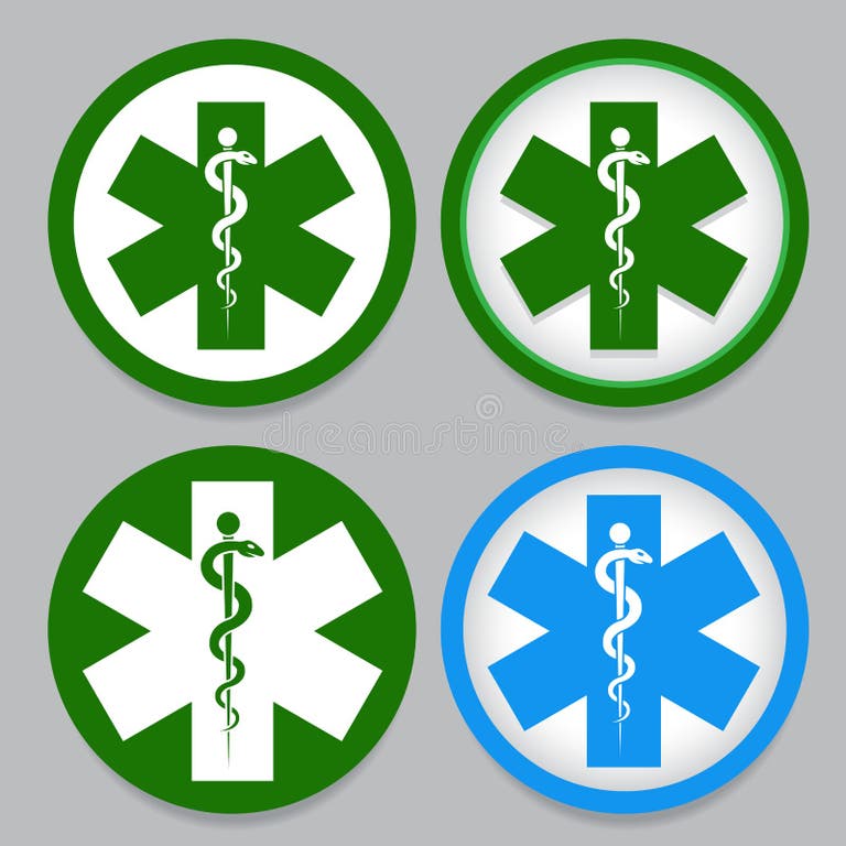 Emergency Symbol stock vector. Illustration of caduceus - 27165149
