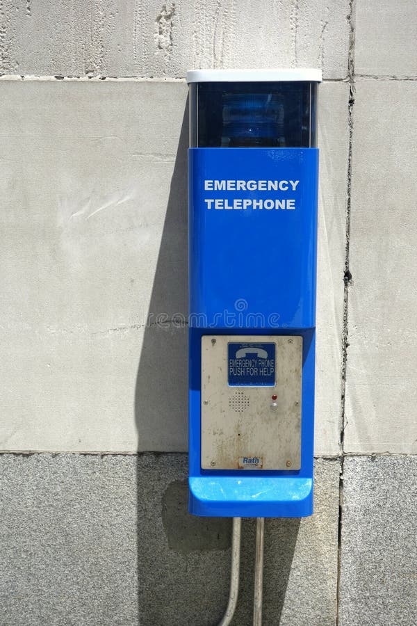 The Red Emergency Telephone in the Office Building. Telephone System ...