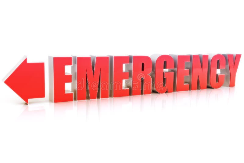 Hospital Emergency Sign stock illustration. Illustration of xray - 32030614