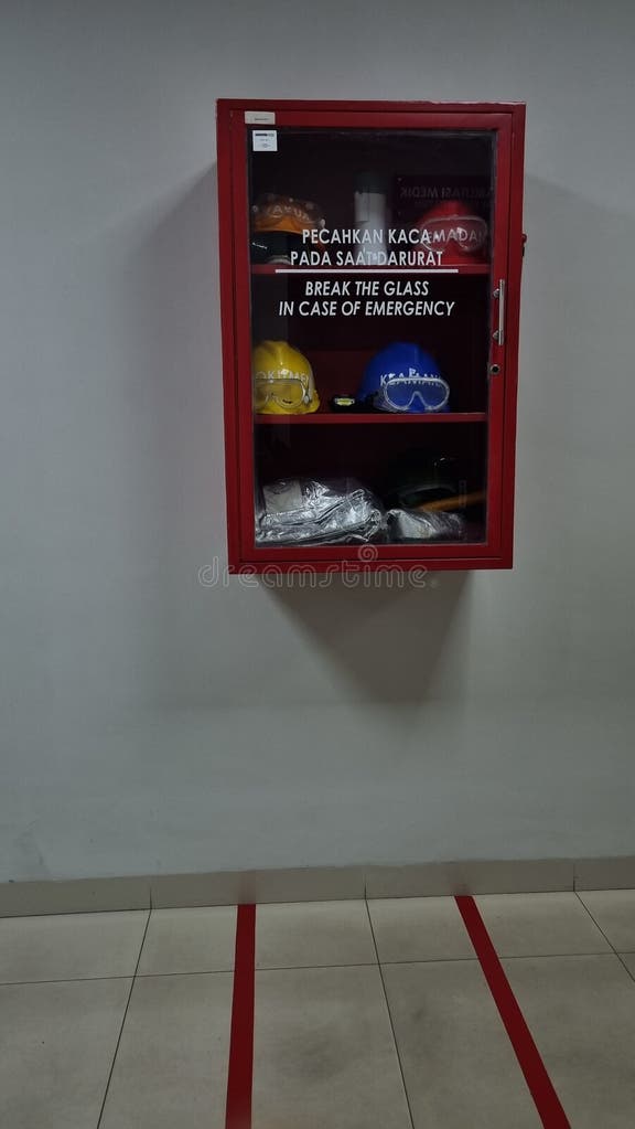 Emergency Tools for Fire | Danger | Break the Glass Stock Image - Image ...