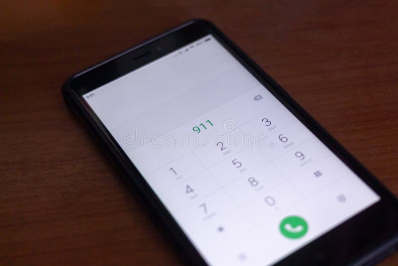 Emergency and Urgency, Dialing 911 Stock Image - Image of urgency, call ...