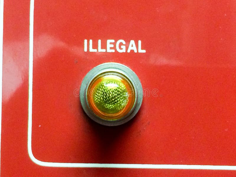 Illegal Red Yellow Light Button Switch Concept Design Background Stock ...