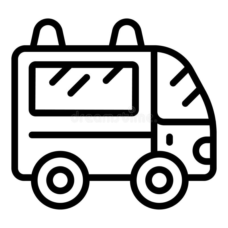 Emergency Vehicle Icon Outline Vector. Medic Rescue Stock Vector ...