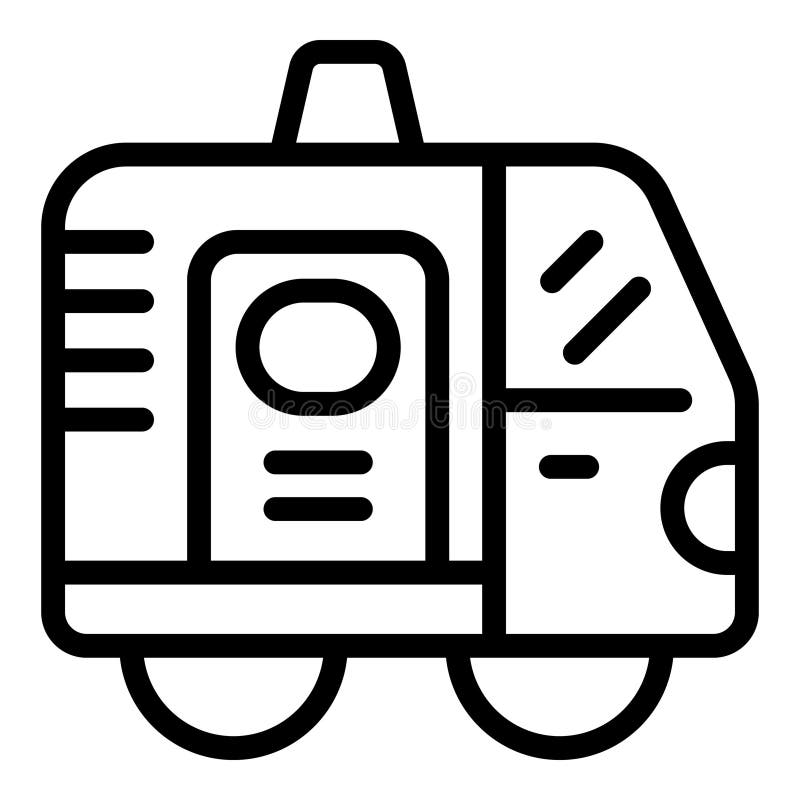 Emergency Vehicles Icon Outline Vector. Service Medic Stock Vector ...