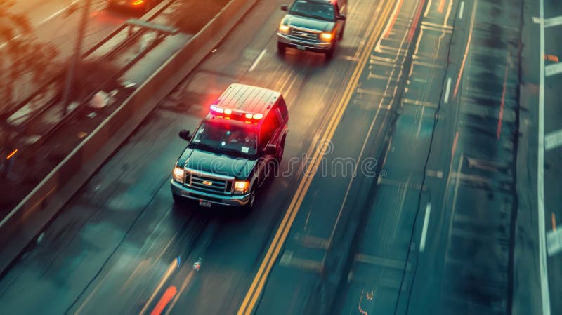 Emergency Vehicles Rushing To the Scene of an Incident, Symbolizing ...