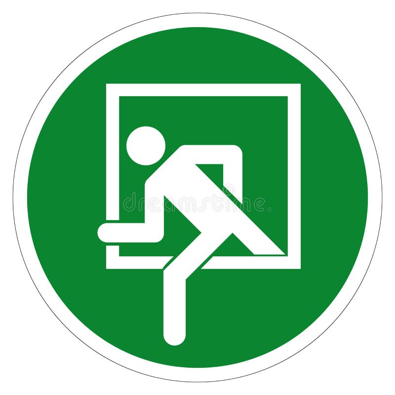 Emergency Window Symbol Sign, Vector Illustration, Isolate on White ...