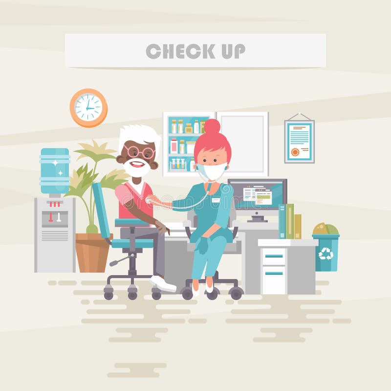 Check Up. Medical Vector Concept. Healthcare and Treatment Illustration ...