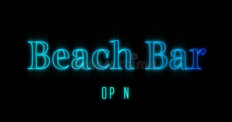 Emerging Beach Bar Neon Billboard Stock Illustrations – 4 Emerging ...