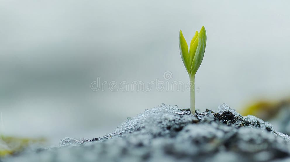 Emerging Green Sprout: Growth and New Beginnings Nature Concept Stock ...