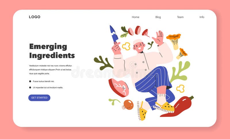 Emerging Ingredients. Flat Vector Illustration Stock Vector ...