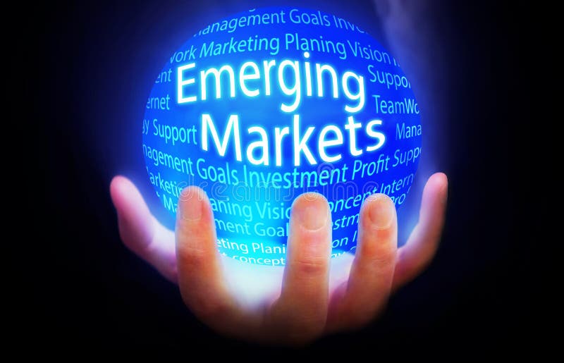 Emerging Markets. Word Cloud Illustration. Stock Illustration ...