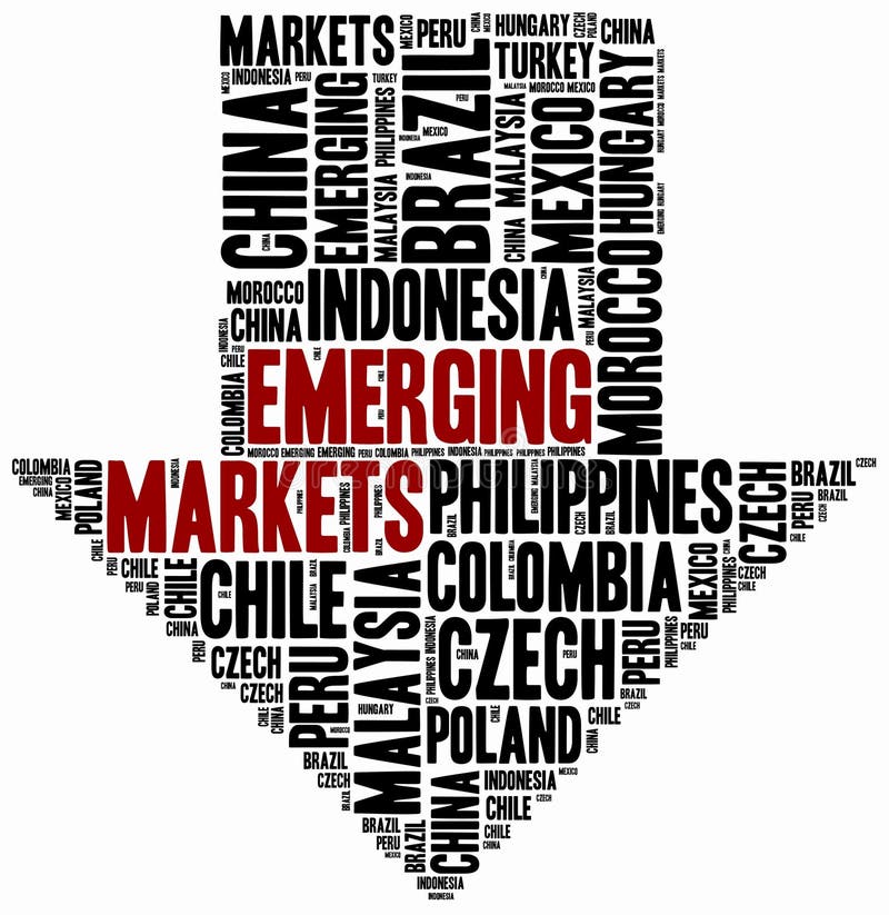 Emerging Markets. Word Cloud Illustration. Stock Illustration ...