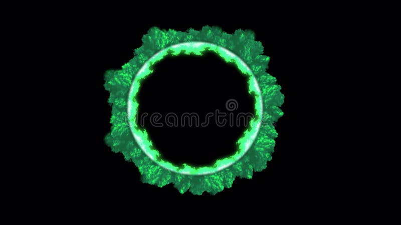 Emerging Portal. Ring of Cold and Magic Fire Stock Video - Video of ...