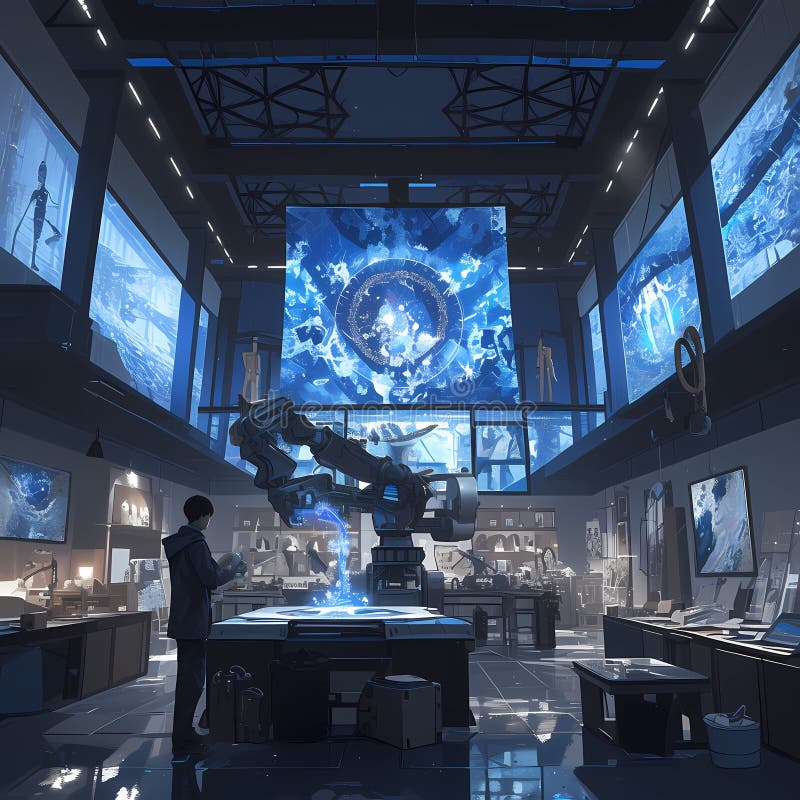 Emerging Tech Lab - the Future of Innovation Stock Illustration ...