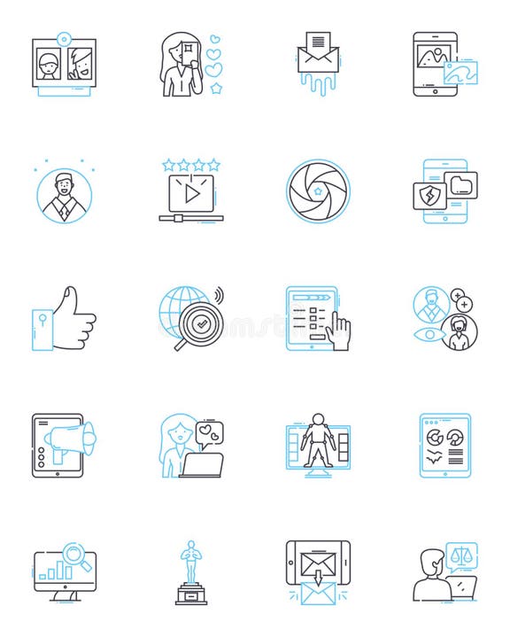 Emerging Tech Linear Icons Set. Artificial Intelligence, Robotics ...