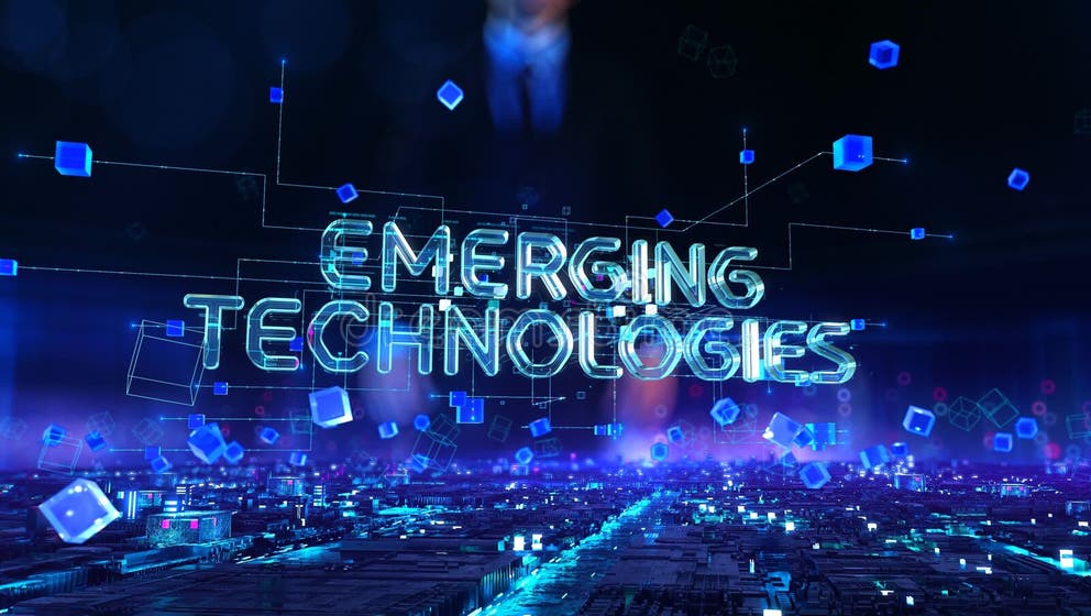 Emerging Technologies - Businessman Working and Touching with Augmented ...