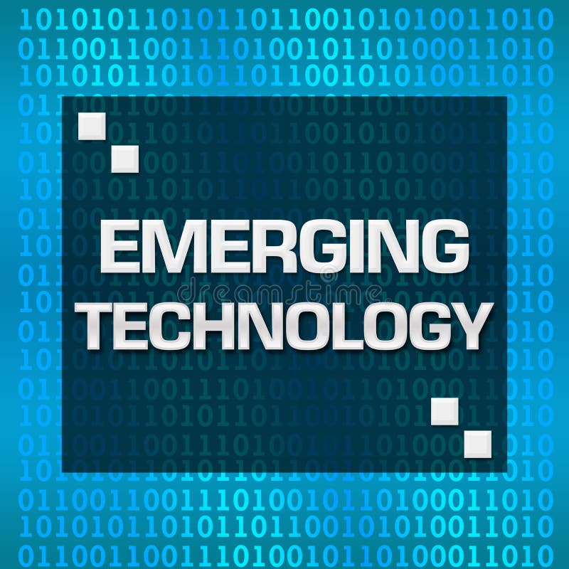 Emerging Technology Binary Background Stock Illustration - Illustration ...