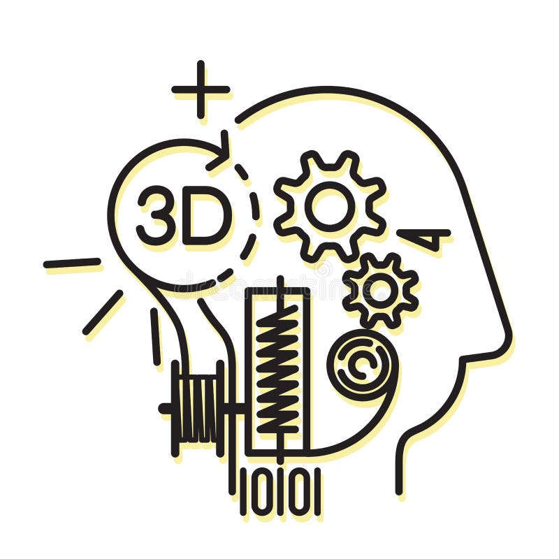 Emerging Technology - Innovative Human Head - Icon Stock Vector ...