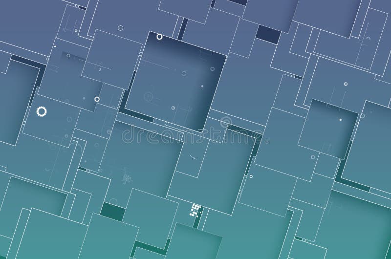 Emerging Technology Network Cube Stock Vector - Illustration of ...