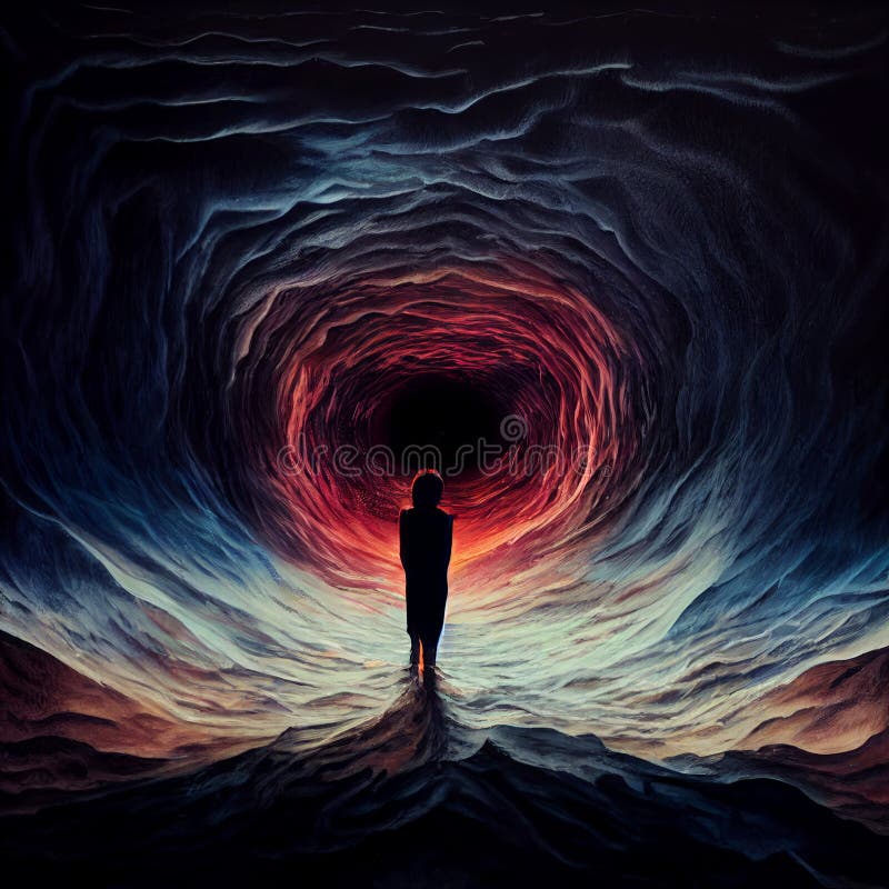 Emerging from the void stock illustration. Illustration of mesmerizing ...