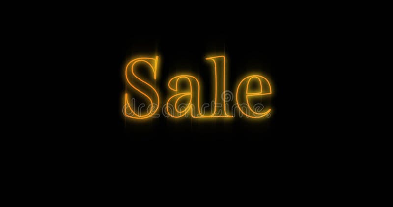 Emerging Yellow Sale Neon Billboard Stock Illustration - Illustration ...