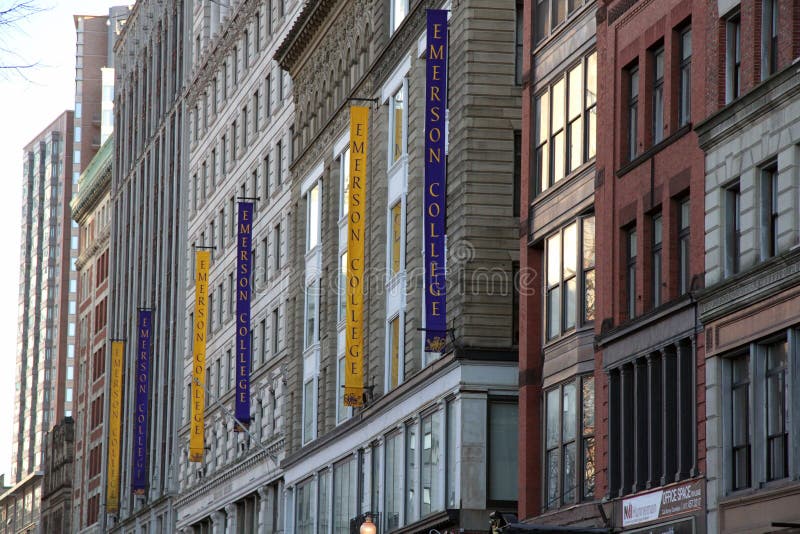 Emerson College Boston MA editorial stock image. Image of mass - 18034469