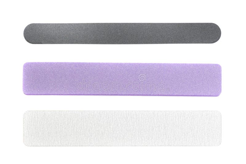 Emery Board Files Over White Stock Photo - Image of polishing, file ...