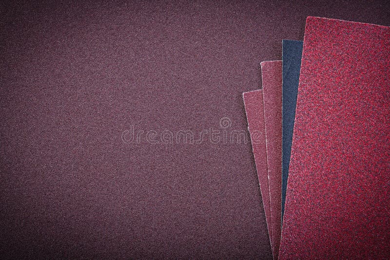 Emery Paper on Polishing Sheet Copy Space Abrasive Materials Stock ...