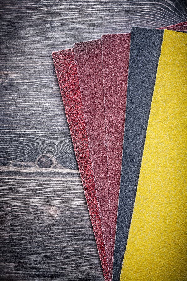 Emery Paper Flap Grinding Wheels on Polishing Sheet Stock Image - Image ...